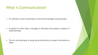 Communication skills | PPTX
