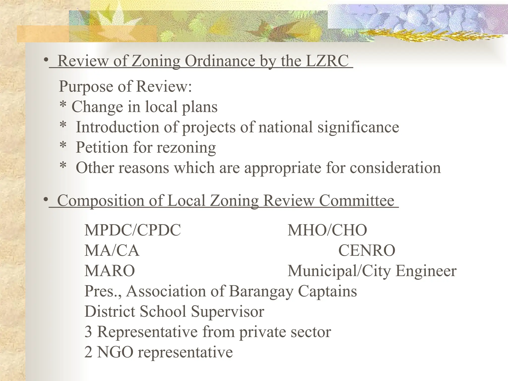 Zoning Ordinance 2 (use for EnP review) .ppt