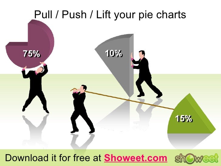 Push, Pull, Lift your Pie Charts – Free Silhouettes for Powerpoint an…