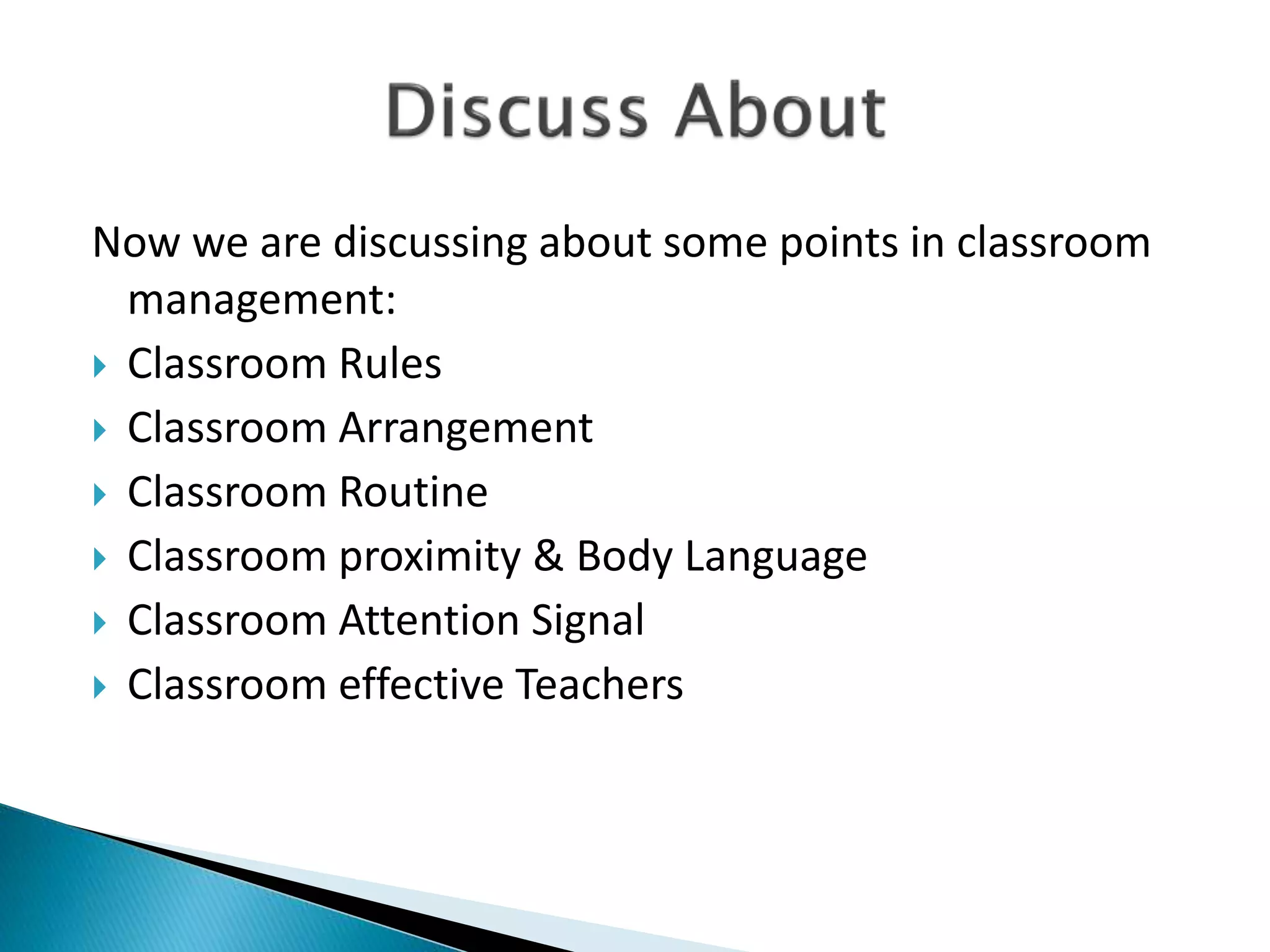 classroom management | PPTX