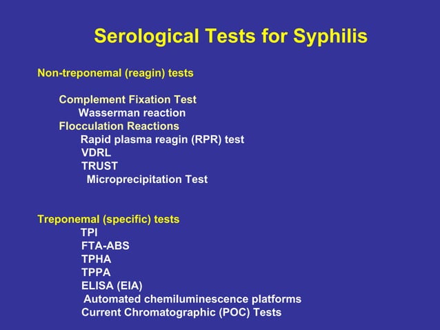 Evaluation of serological tests for syphilis manufactured in Belarus | PPT