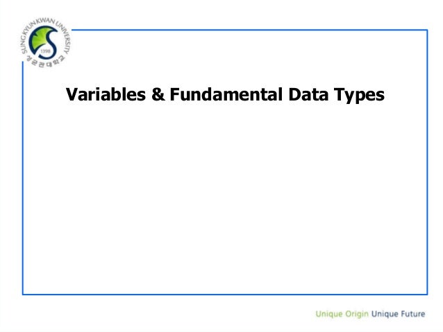 2 1. variables & data types