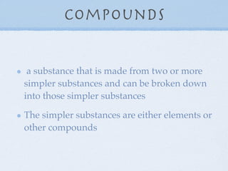 Chapter two powerpoint | KEY | Chemistry | Science