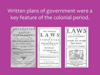 Ch2 Sec 1, The Colonial Period | PPT