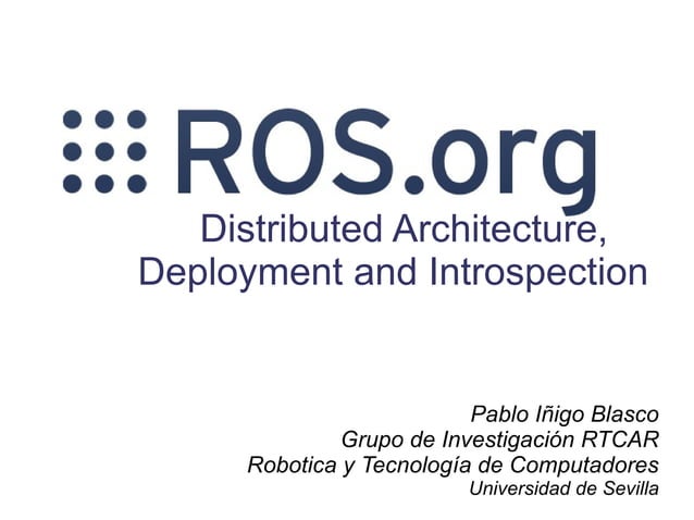 ROS distributed architecture | PDF