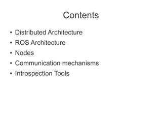 ROS distributed architecture | PDF