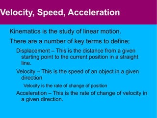 2.1 linear motion | PPT
