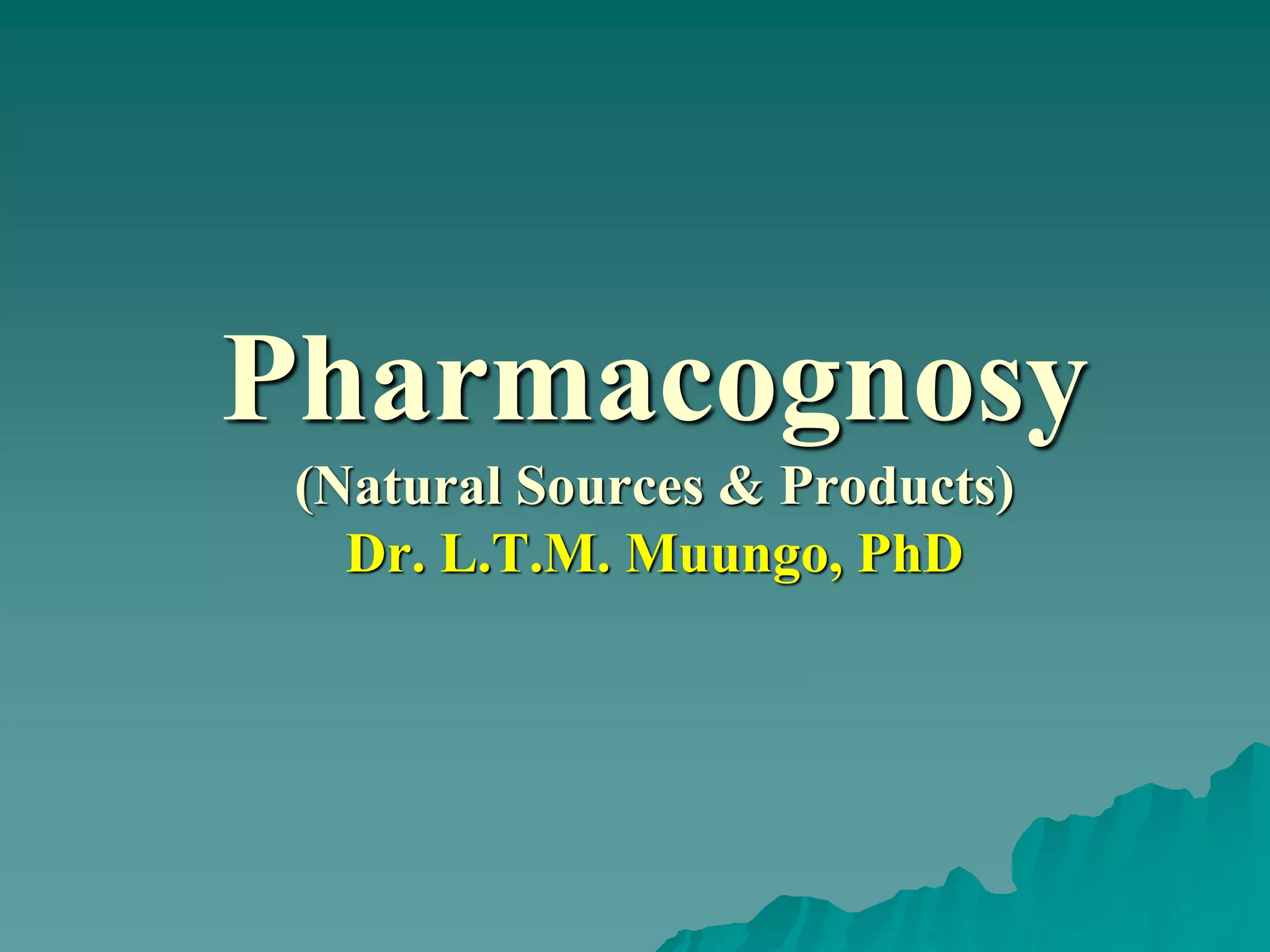 2 1-natural sources and products of plants - types | PDF