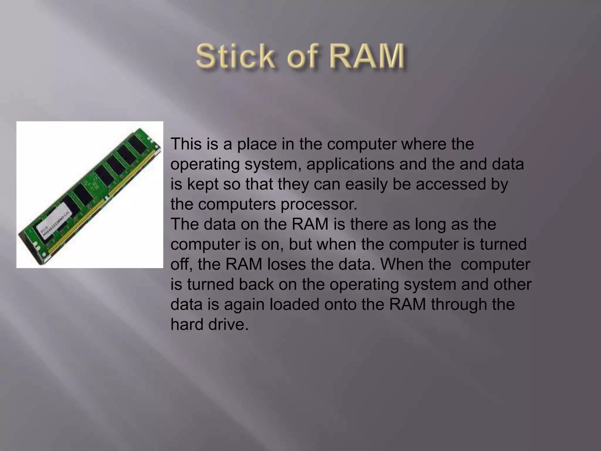 2.1 system unit components | PPTX | Operating Systems | Computer ...