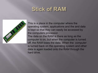 2.1 system unit components | PPTX | Operating Systems | Computer ...