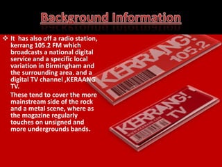 PRESENTATION KERRANG | PPTX