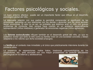 2. 10 am factores que influyen en el desarrollo psicológico de la ...