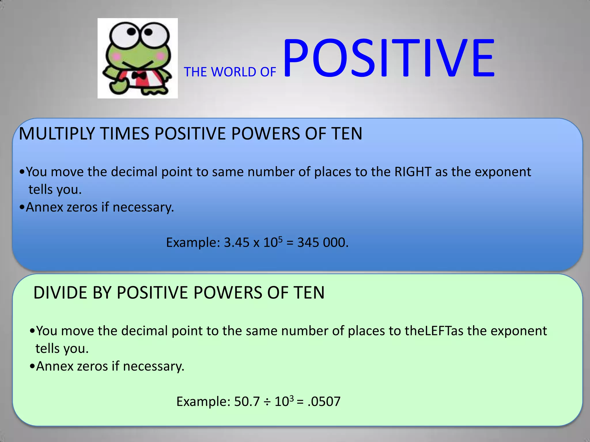 2 10 mult and div by powers of ten | PPT