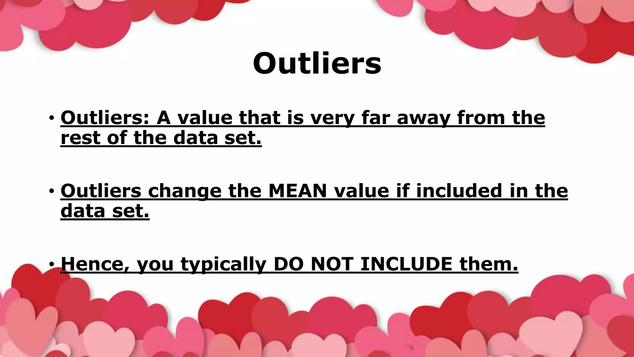 Mean Median Mode Range | PPTX