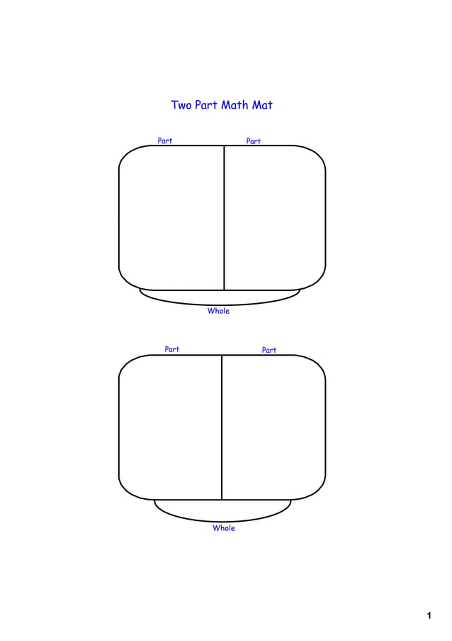 2-Part Math Mat | PDF