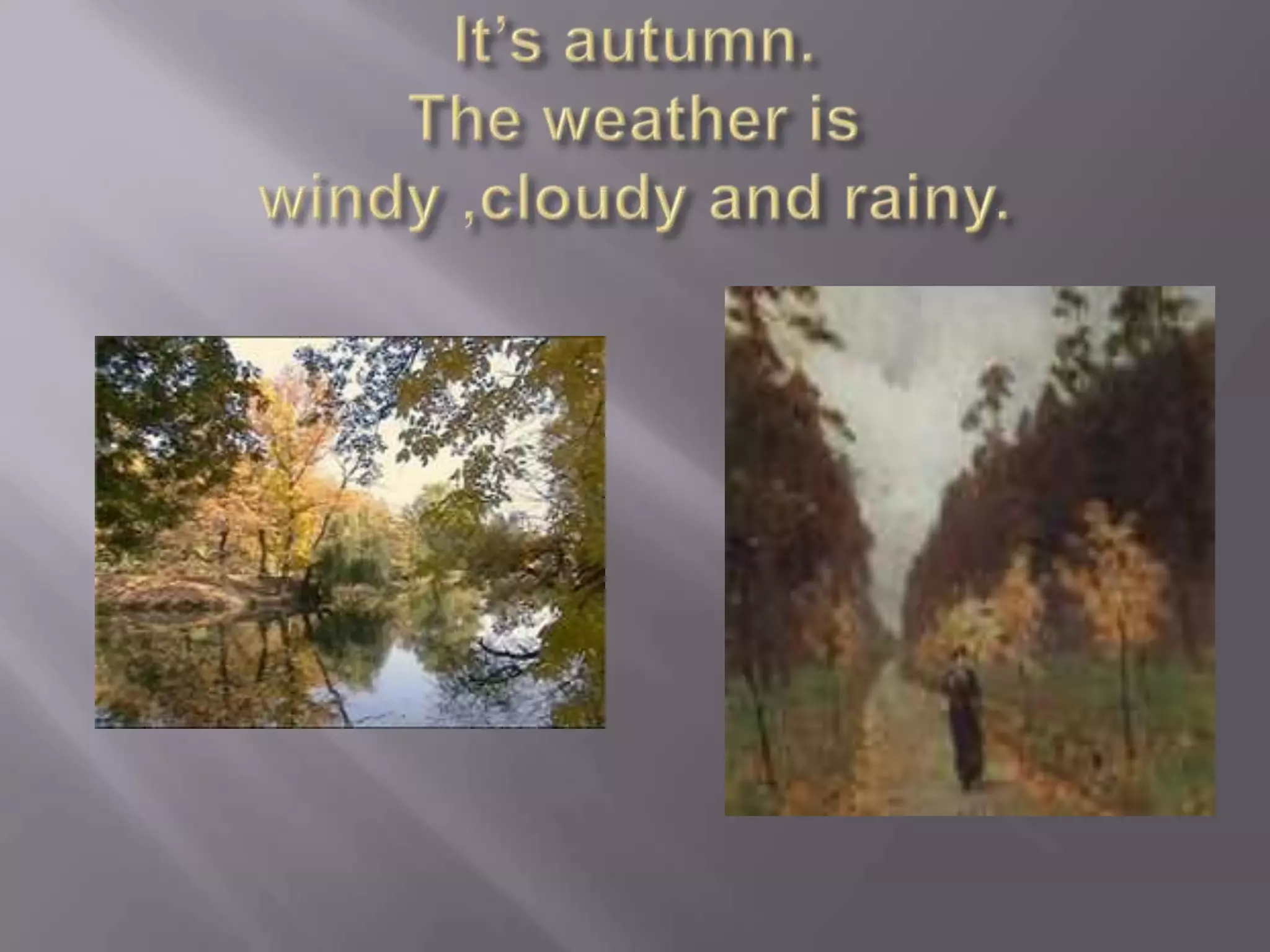 The seasons and the weather | PPTX