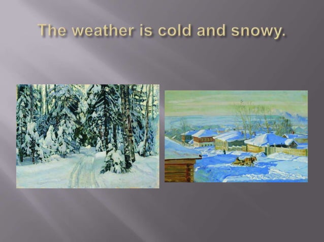 The seasons and the weather | PPTX