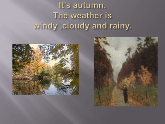 The seasons and the weather | PPTX