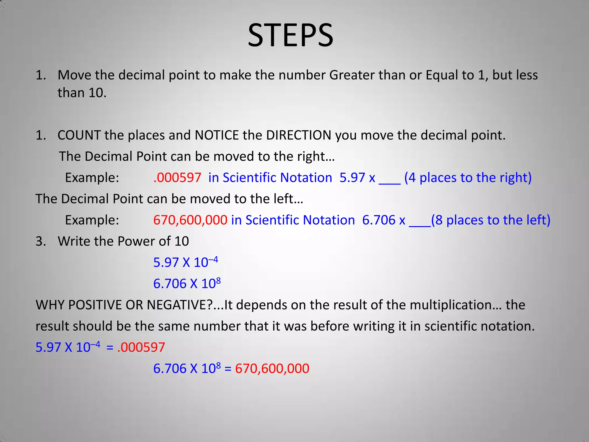 2 11 scientific notation | PPTX