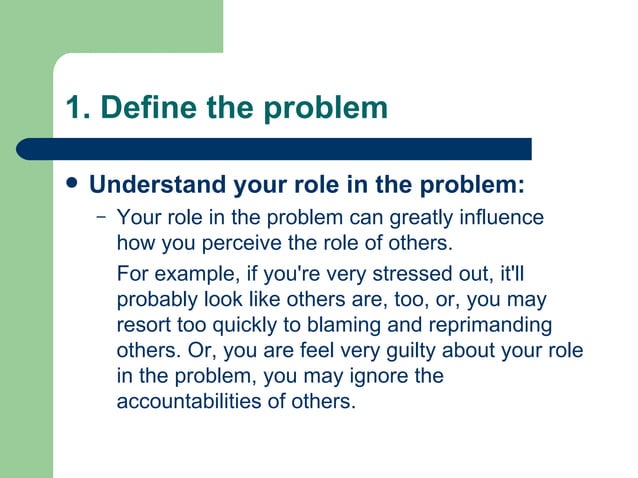 Guidelines to Problem Solving and Decision Making | PPT