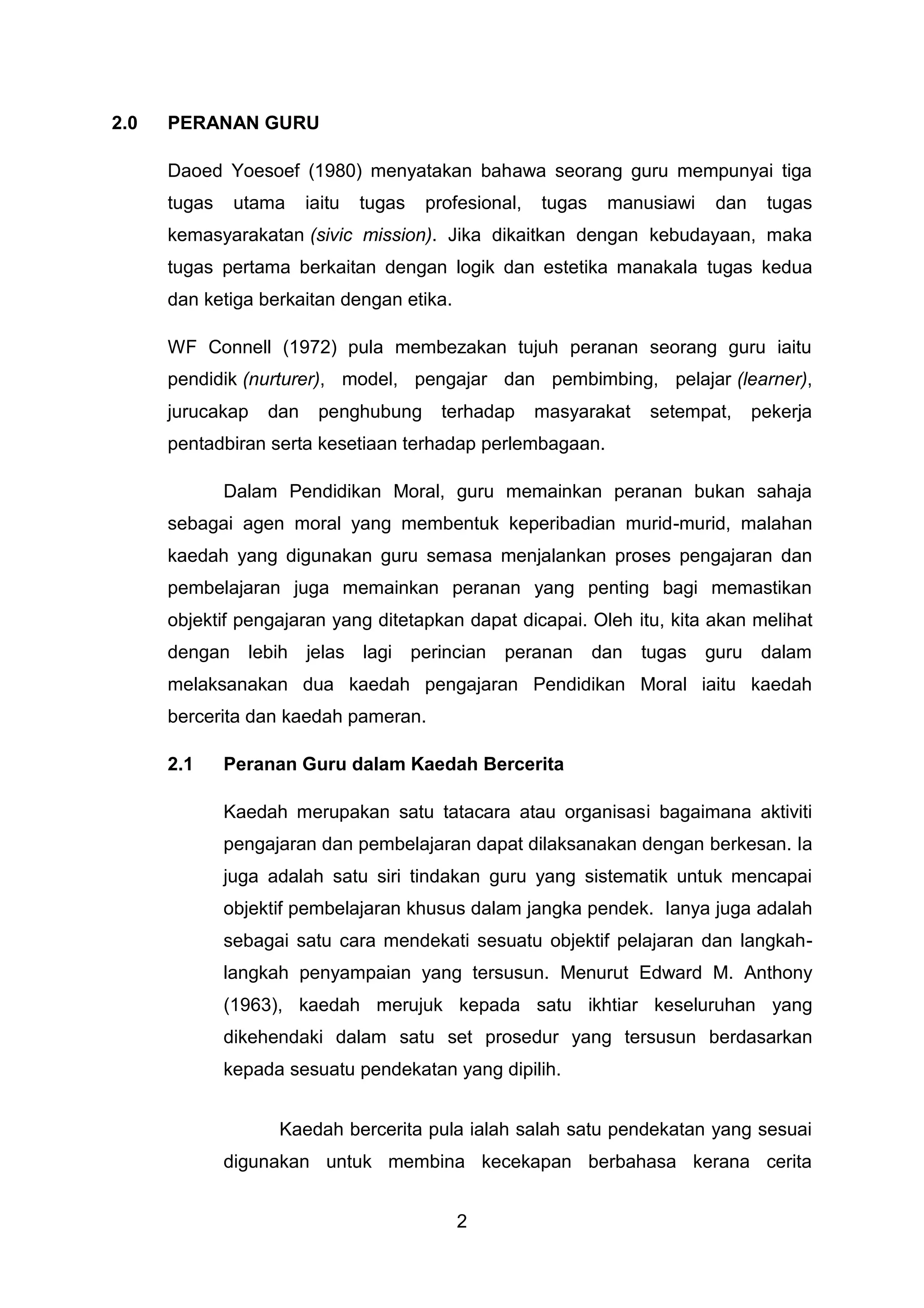 peranan guru dalam pendidikan moral | DOCX