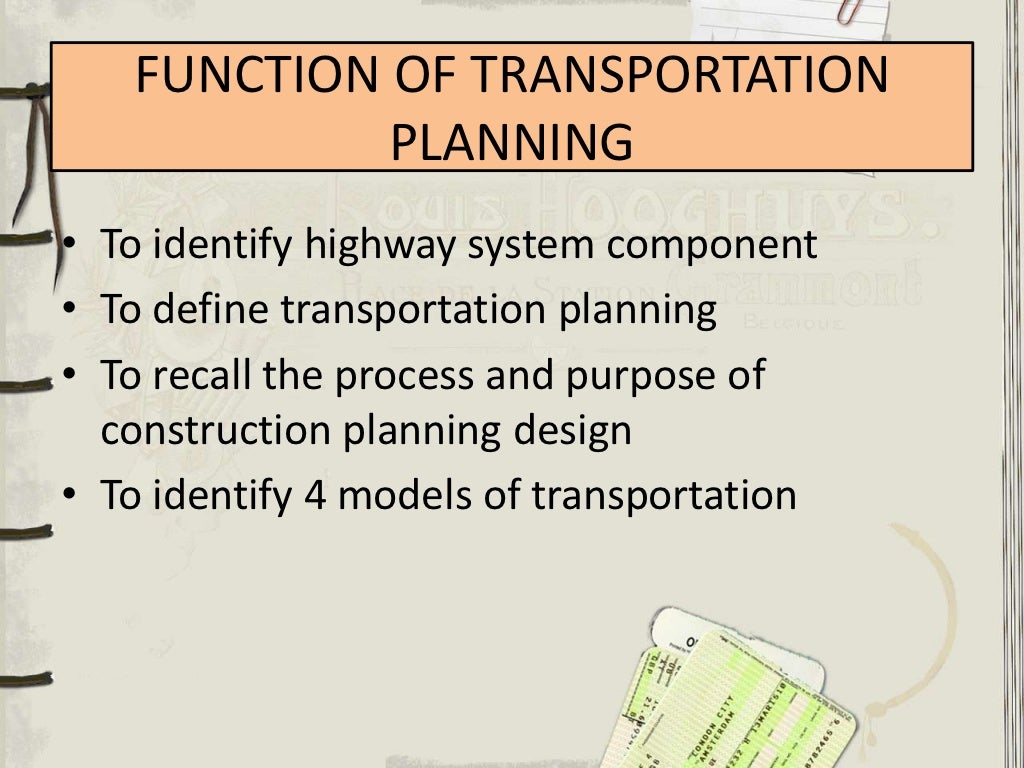 TRANSPORTATION PLANNING