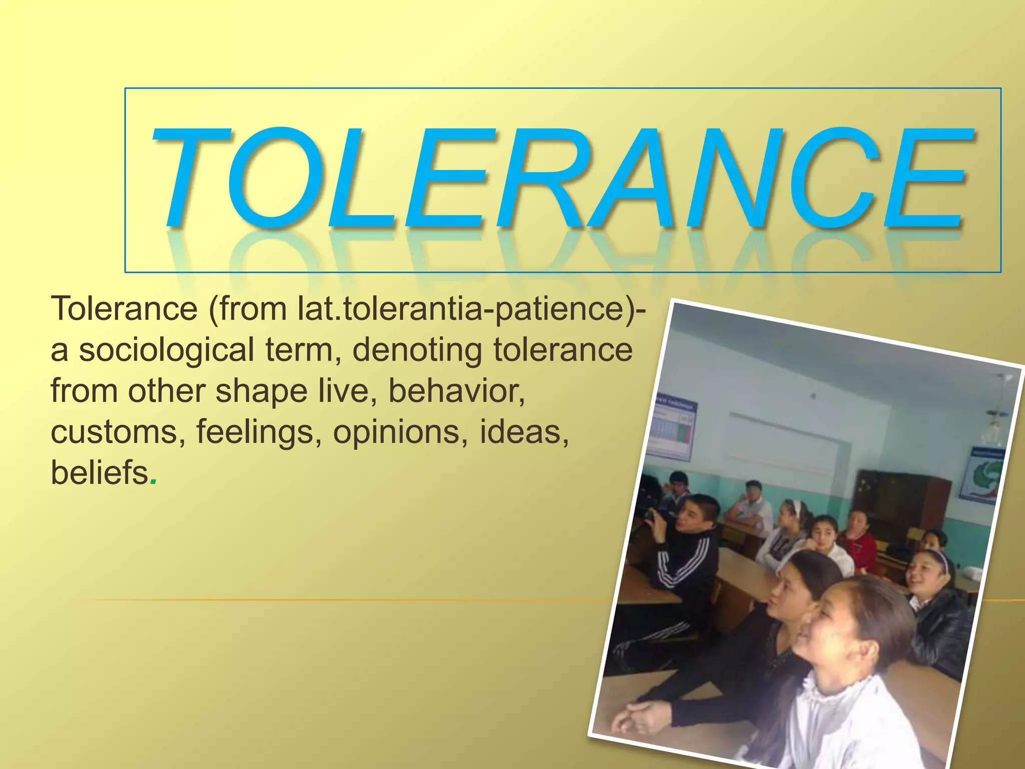 Tolerance | PPTX