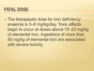 Iron Poisoning | PPTX