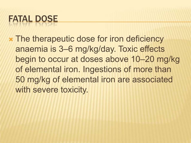 Iron Poisoning | PPTX