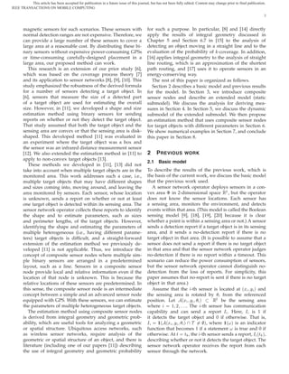 Estimating Parameters of Multiple Heterogeneous Target Objects Using Composite Sensor Nodes ...