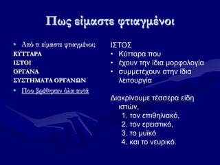 μ2. απο το κυτταρο στον οργανισμο | PPT