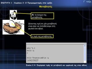 γ 2 ο προγραμματισμός στην πράξη | PPT