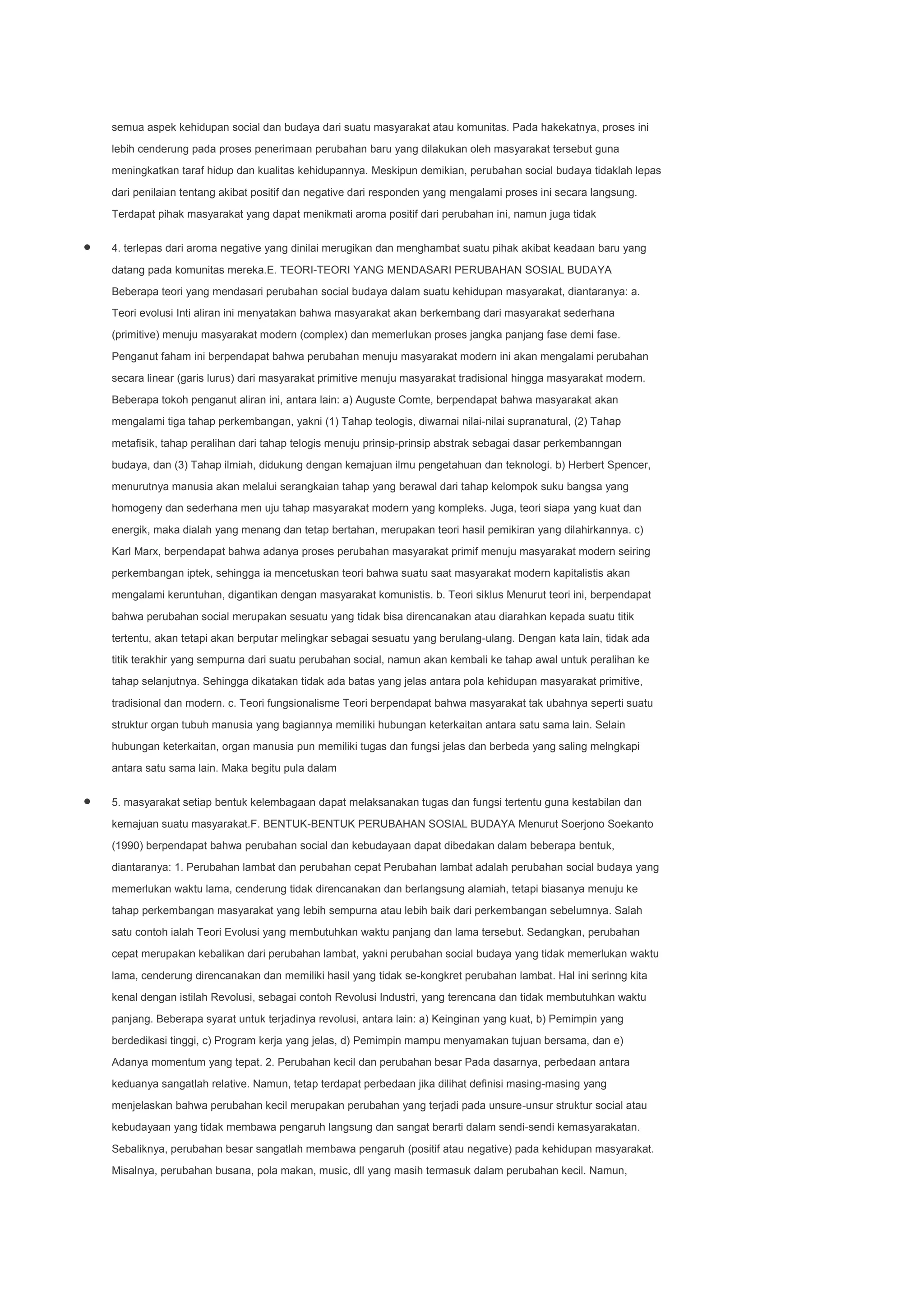 Perubahan Sosial | DOCX