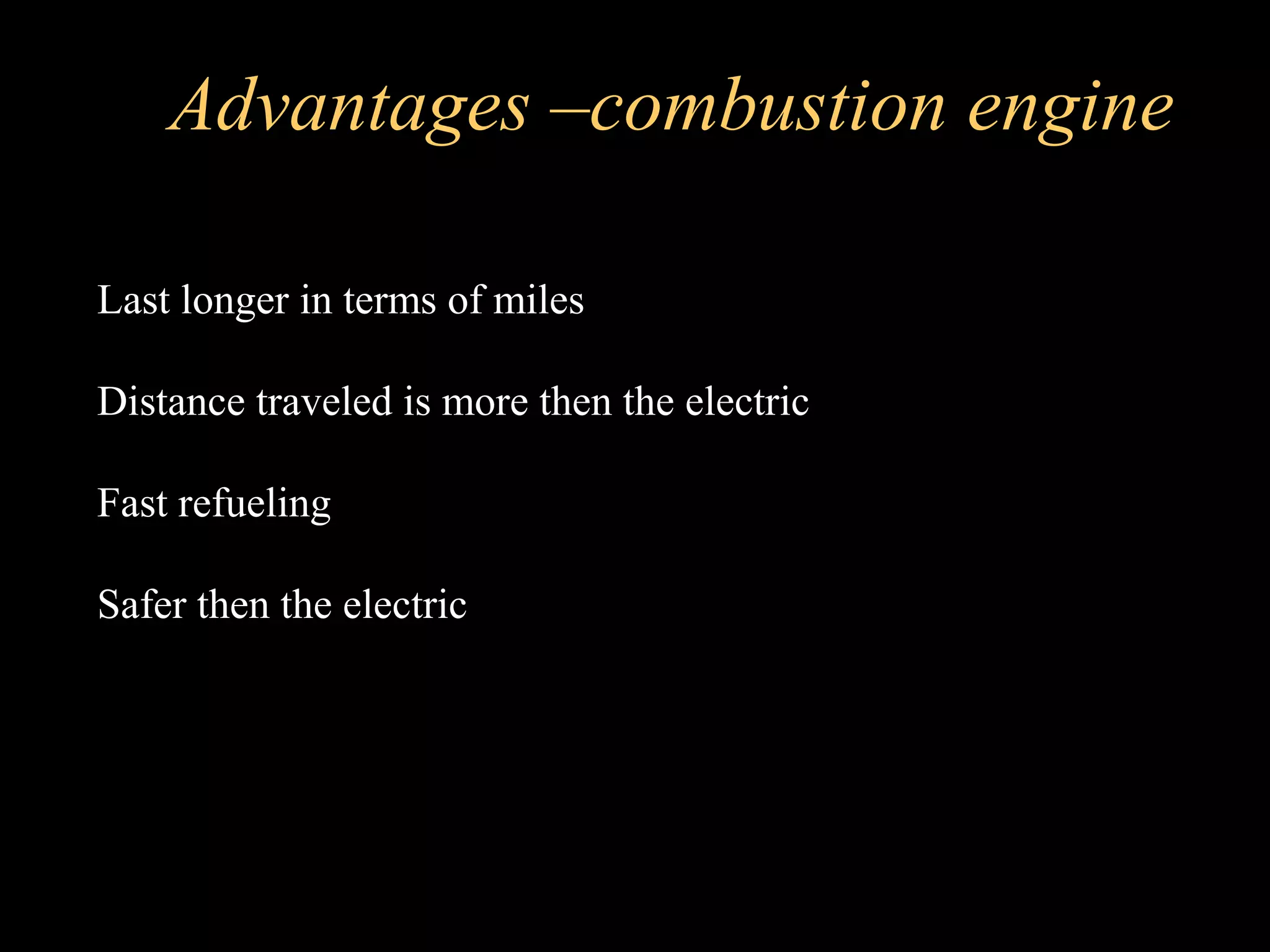 internal combustion engine vs electric engine | PPT