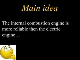 internal combustion engine vs electric engine | PPT