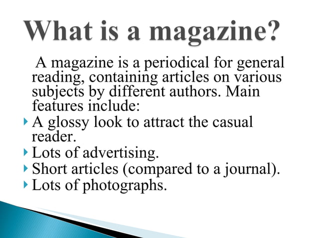 MAGZINES AND PERIODICALS | PPT