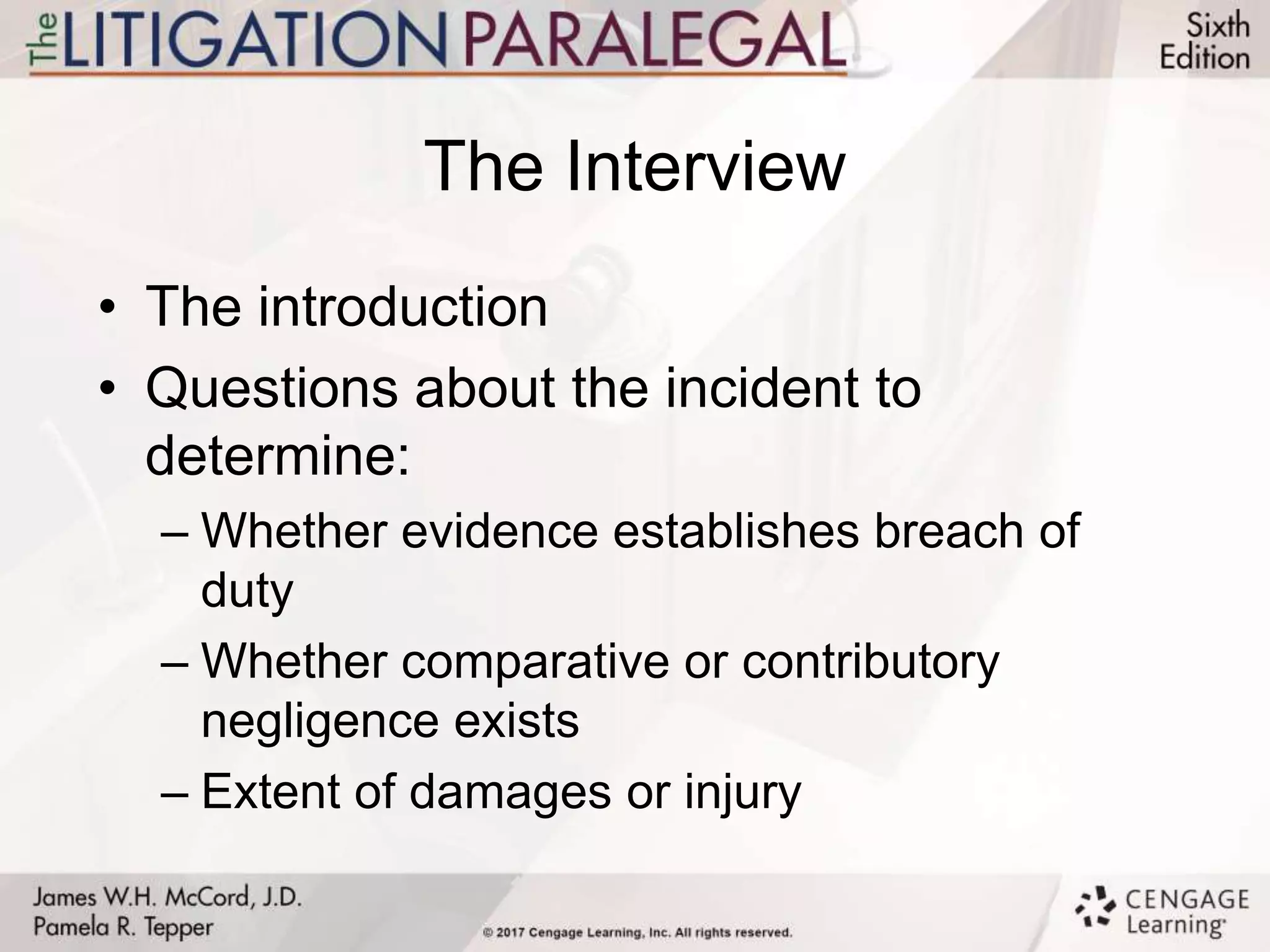 Paralegal Power Break: Client Interview Techniques | PPT