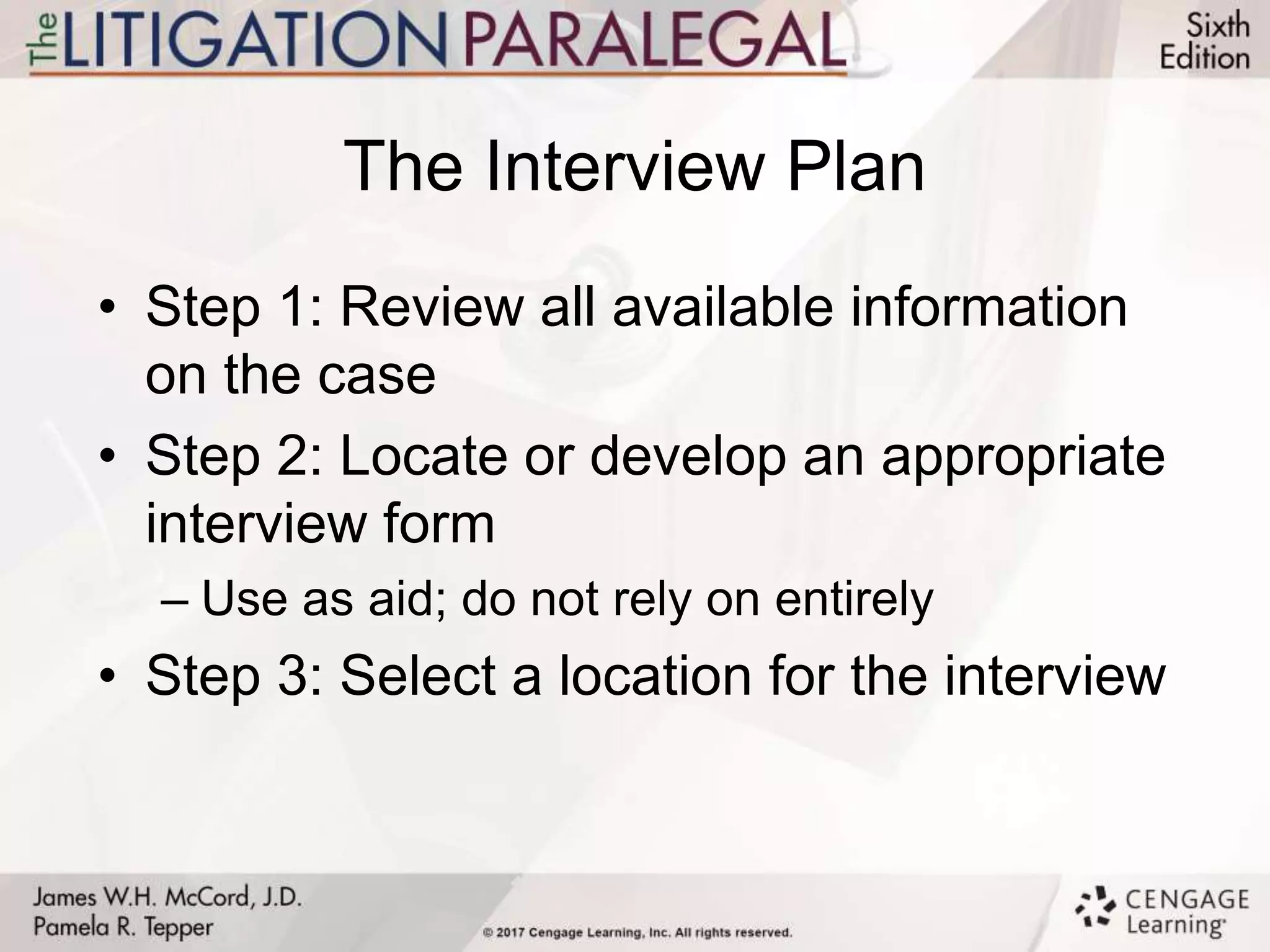 Paralegal Power Break: Client Interview Techniques | PPT