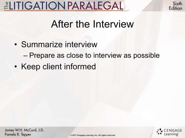 Paralegal Power Break: Client Interview Techniques | PPT