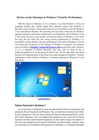 Windows 7 Security--Windows 7 password reset | PDF | Operating Systems ...