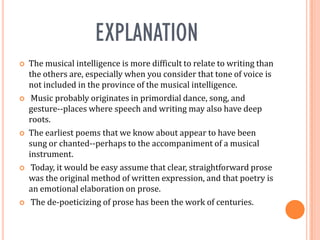 musical intelligence | PPTX