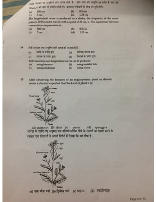 Science SA2 Class 9 CBSE Question Paper | PDF