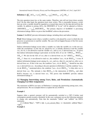MANAGING THE INTERTWINING AMONG USERS, ROLES, PERMISSIONS, AND USER RELATIONSHIPS IN AN ...