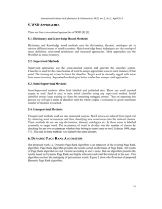 MODIFIED PAGE RANK ALGORITHM TO SOLVE AMBIGUITY OF POLYSEMOUS WORDS | PDF