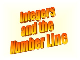 2.1 graphing integers on a number line lesson | PPT | Physics | Science
