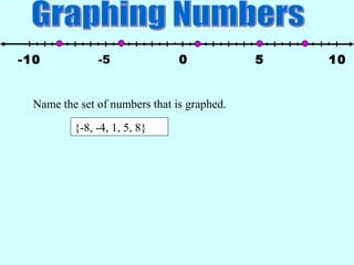 2.1 graphing integers on a number line lesson | PPT | Physics | Science