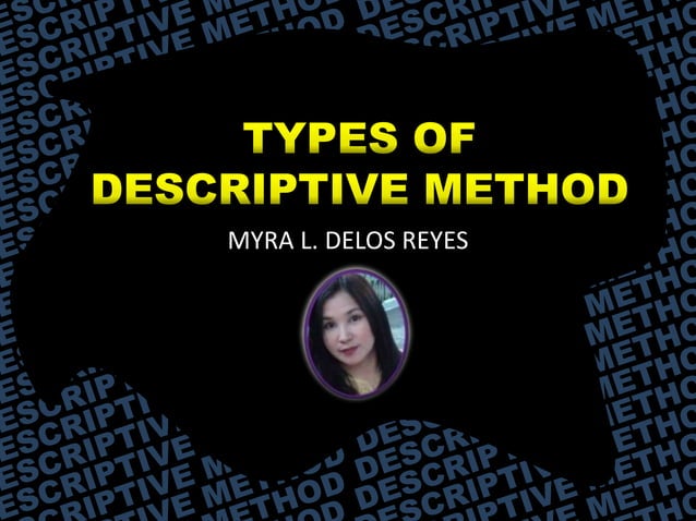 descriptive method | PPT