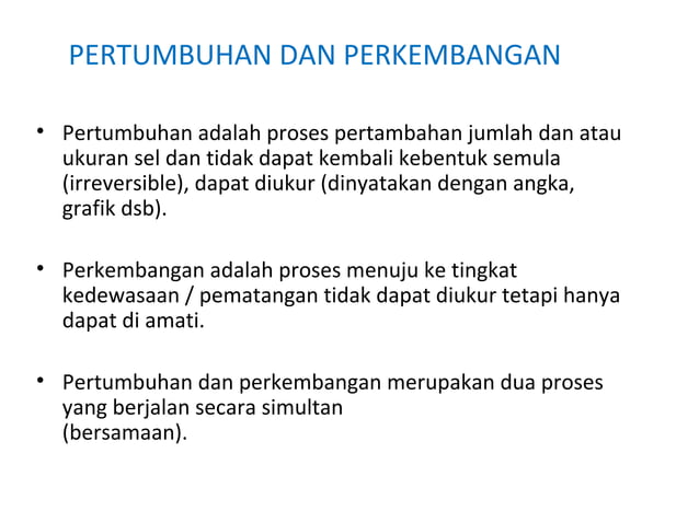 2. pertumbuhan dan perkembangan | PPT