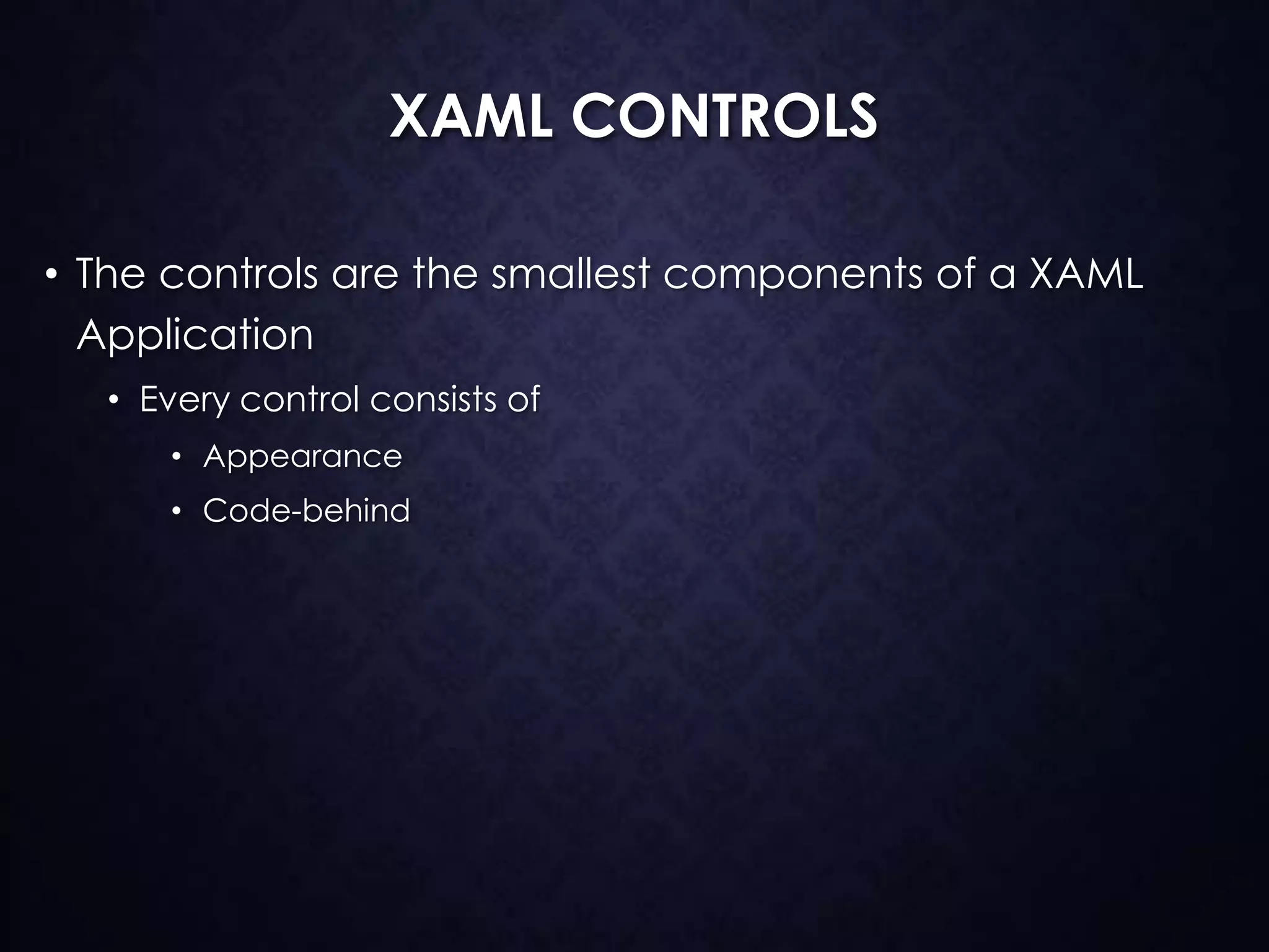 xaml overview | PPT