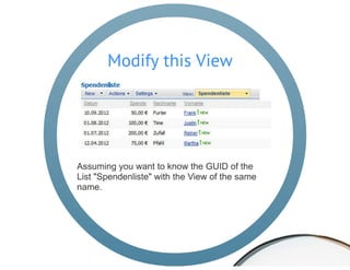 SharePoint Lesson #2: How to get the GUID | PDF